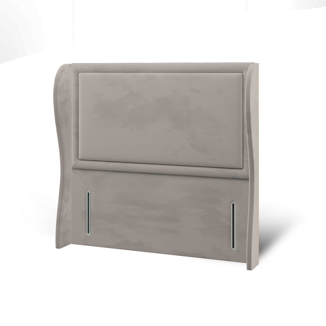 Victoria Plain Border Middle Curve Wing Bespoke Headboard Divan Base S ...