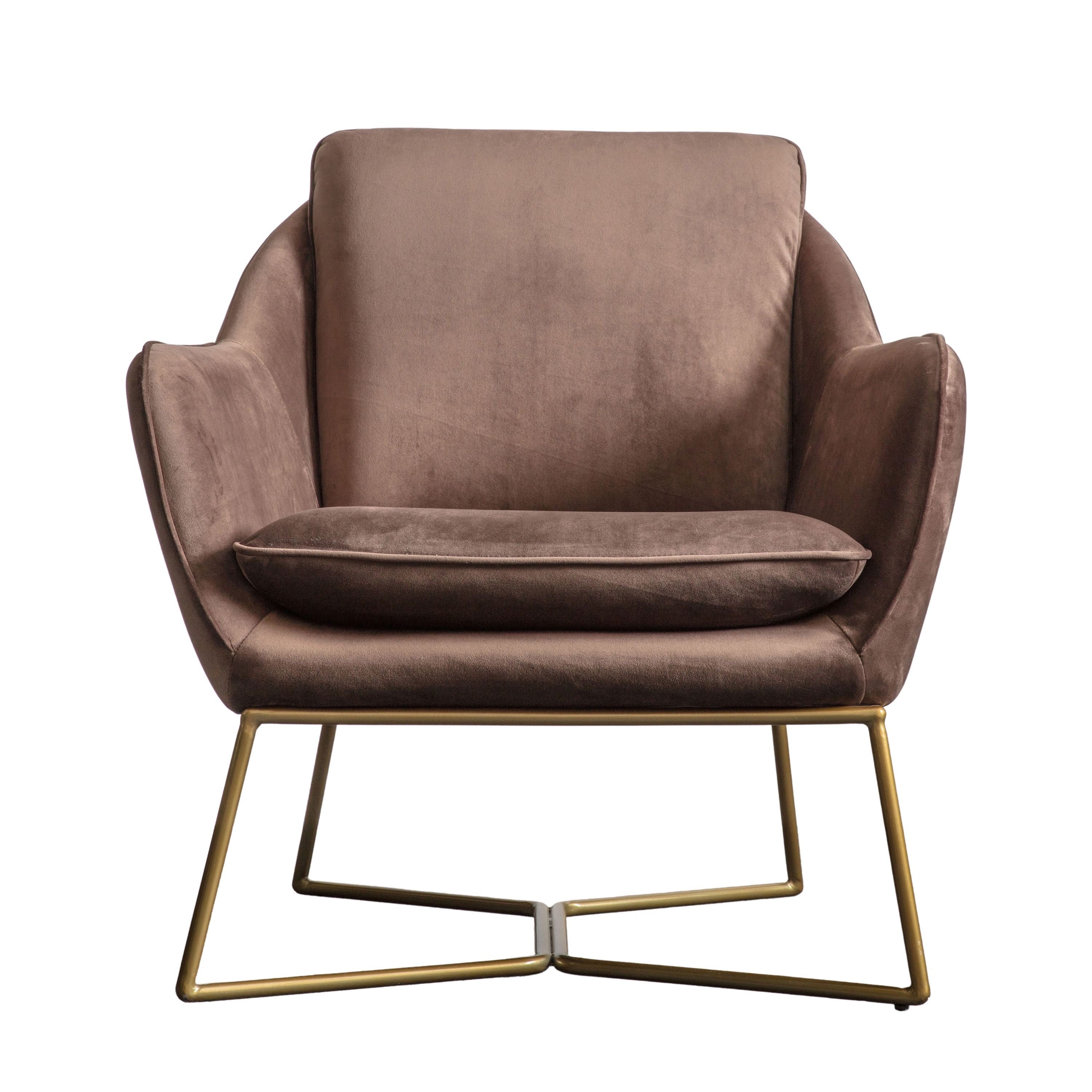 Chocolate Velvet Lucca Chair – Chic Concept