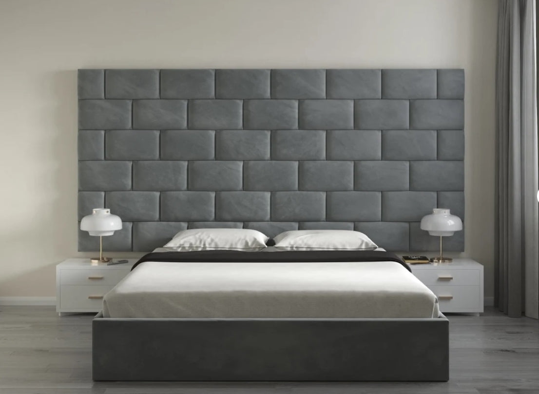 Brick queen bed store