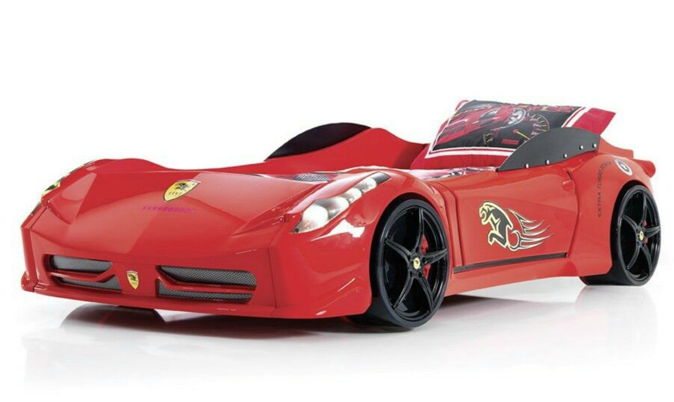 Ferrari 458 Childrens Novelty Kids Red Racing Car Bed Chic Concept