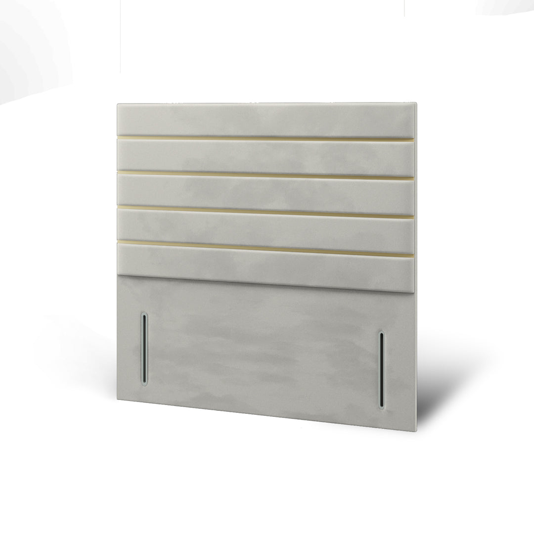 Eden Horizontal Panels Metal Gold Strip Bespoke Tall Headboard Divan B ...