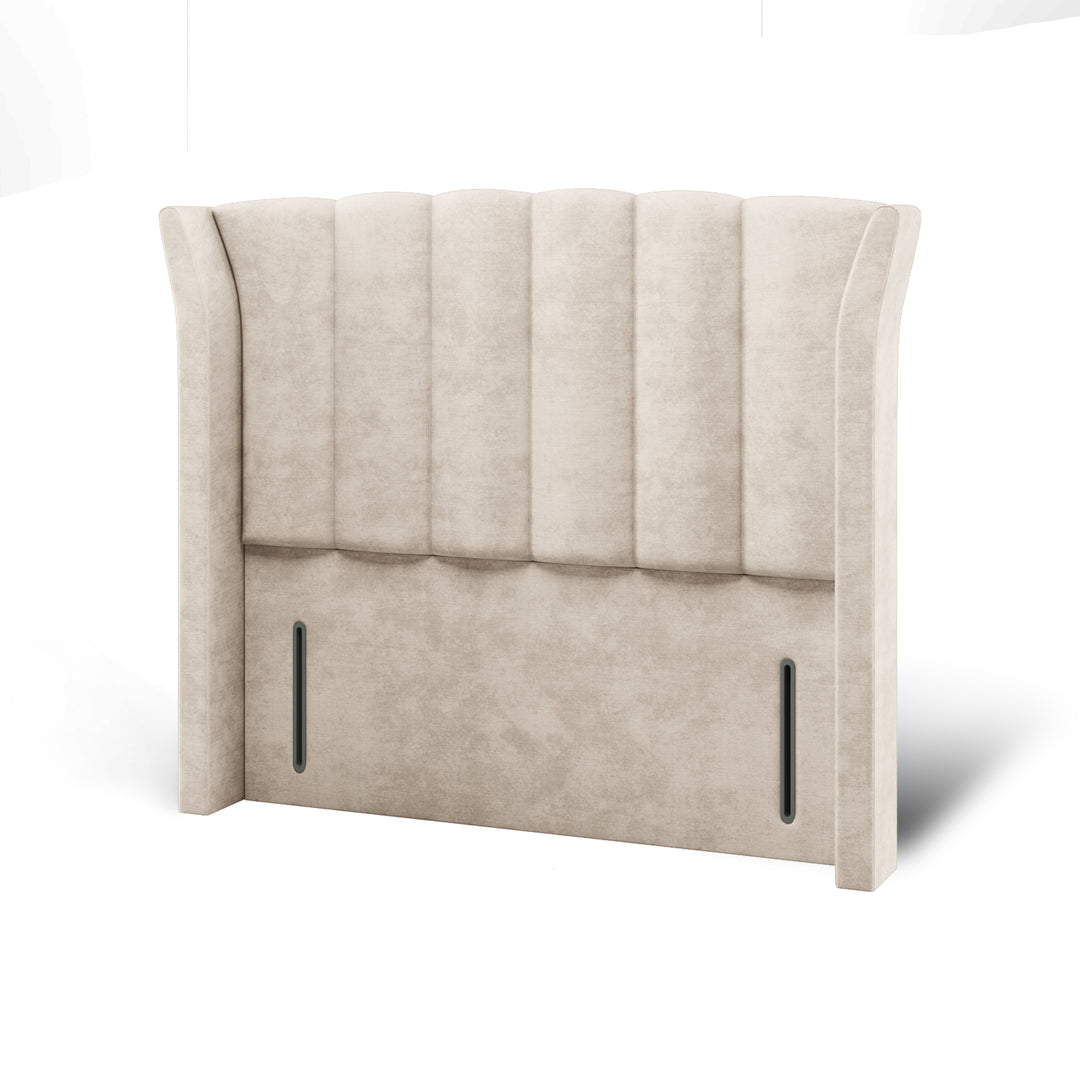 Arabella Curved Outward Wing Vertical Panels Headboard Divan Bed Base ...
