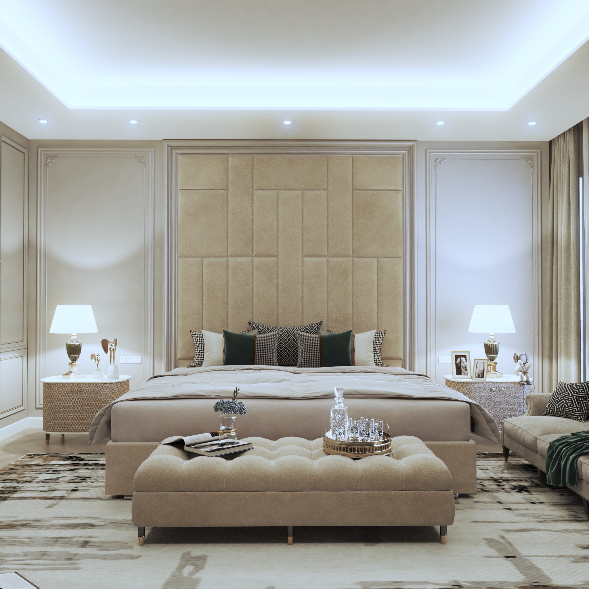 Luxury padded headboards store
